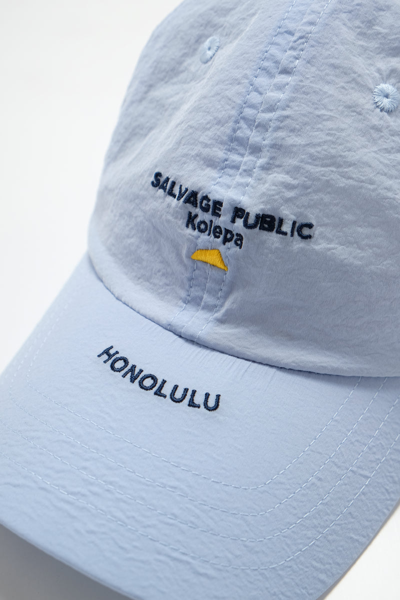 Pepa Nylon 6 Panel Cap - Ocean Blue – Salvage Public