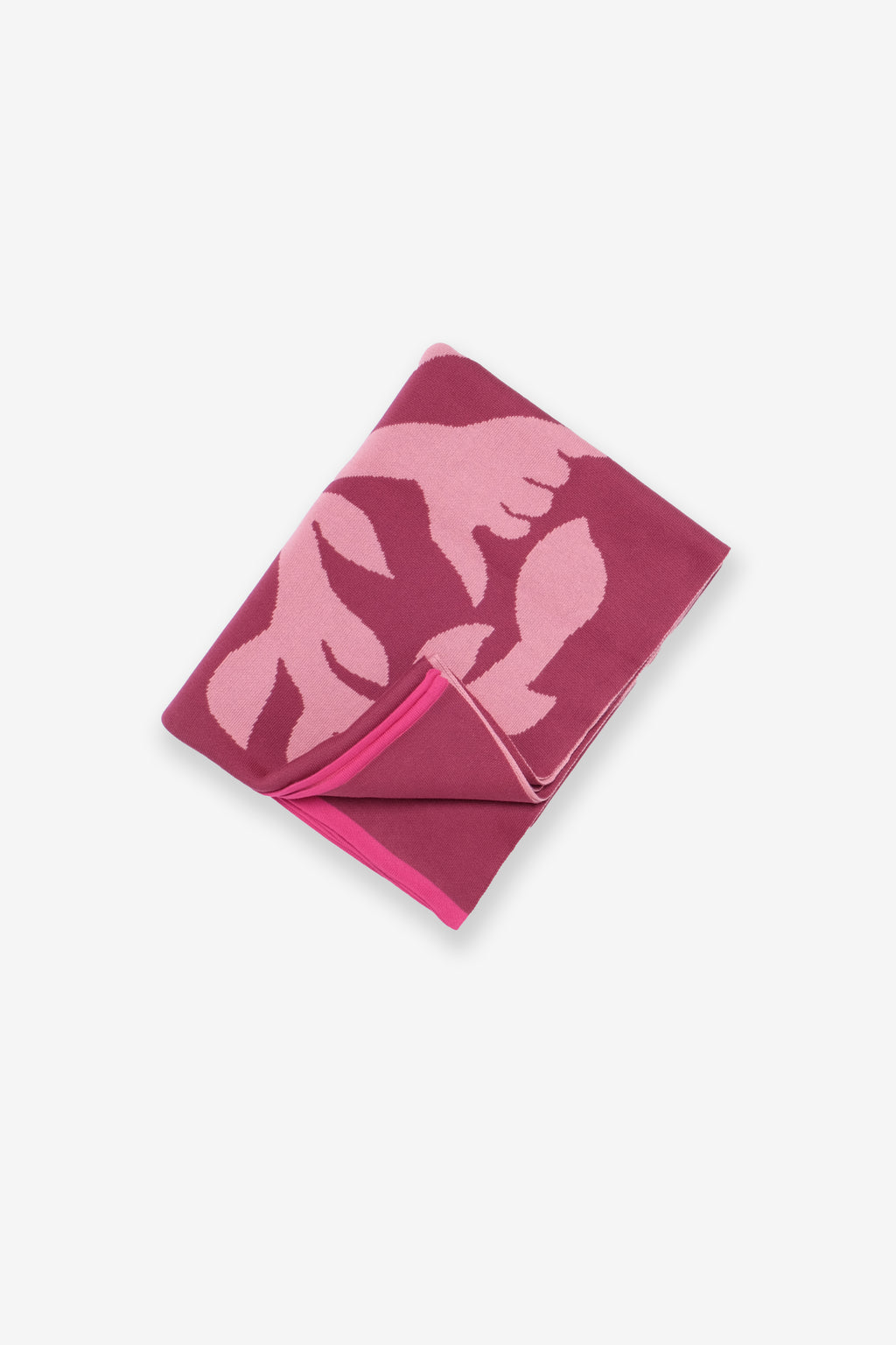 Jacquard Throw Blanket - Shaka - Plum